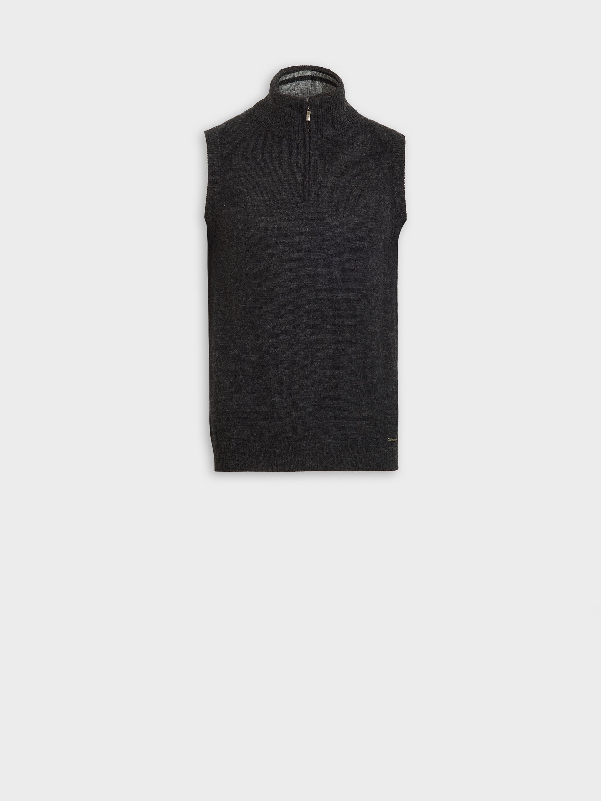 Zenith Vest Baby Alpaca Color Grey