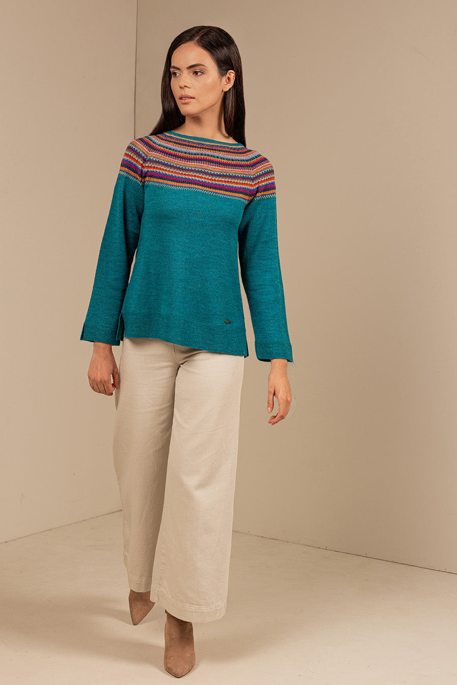 Taupa Sweater Baby Alpaca Color Diesel