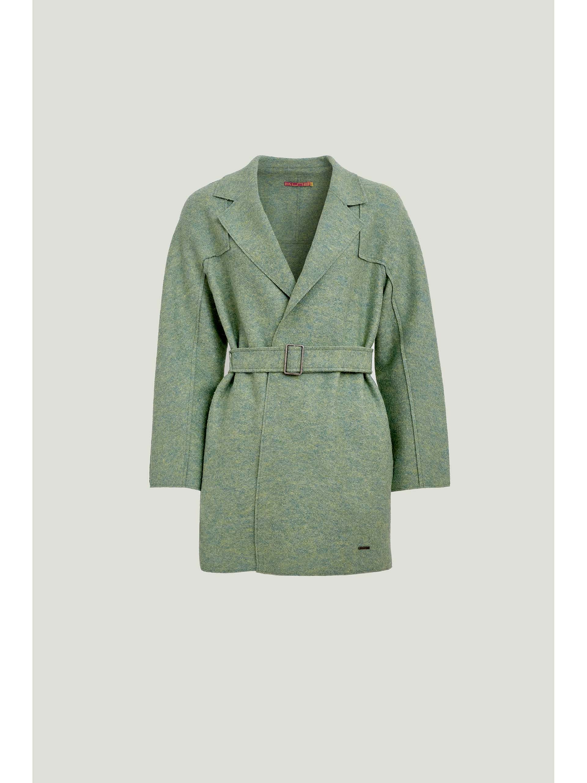 Waylan Coat Alpaca Color Green